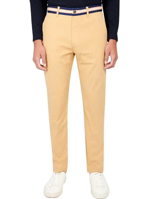 CON.STRUCT Slim Fit Cotton Stretch Pants - Tan