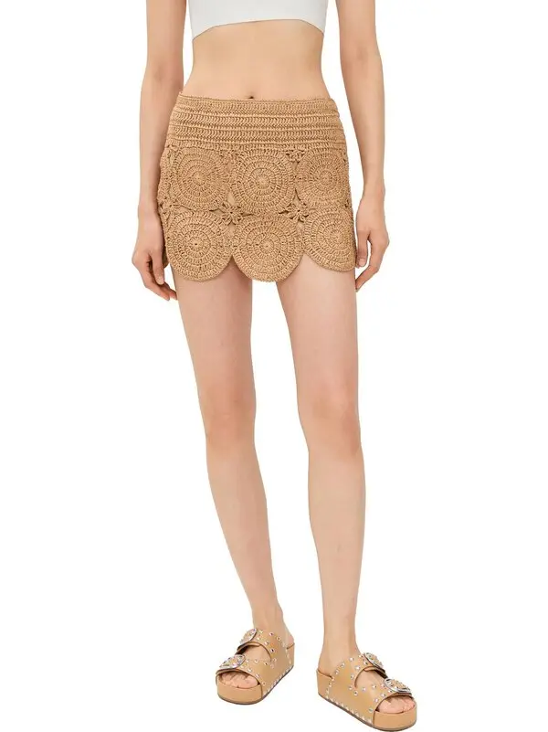 SIMONMILLER Beep Beep Mini Skirt - Natural