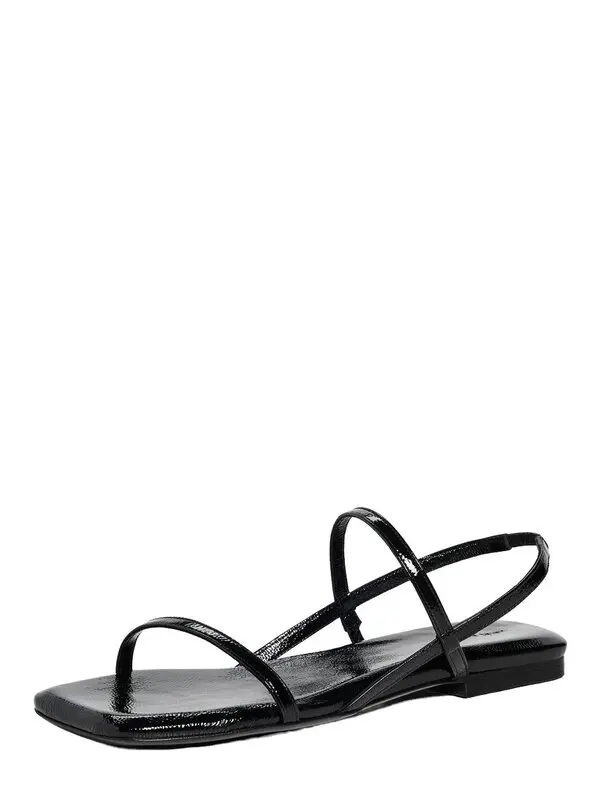 ANINE BING Hilda Flat Sandals - Black