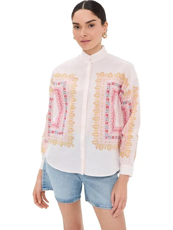 Alix Of Bohemia Kiki Tile Shirt - Blush