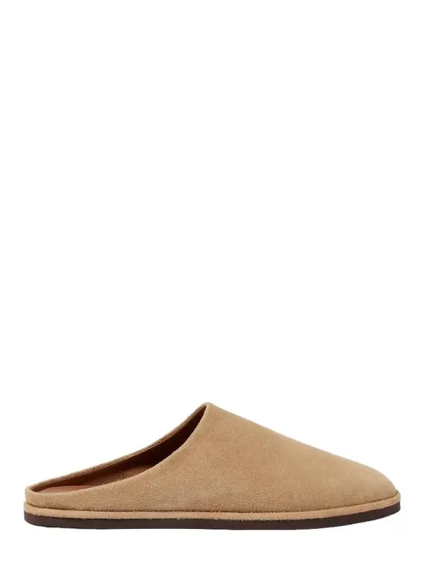 Auralee Suede Mules - Beige