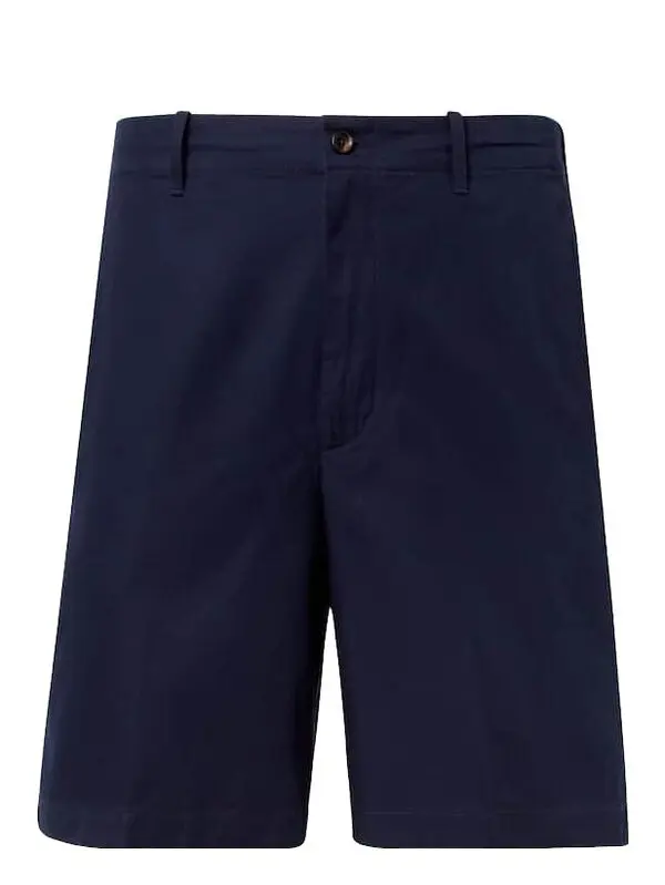 Dunhill Cotton Gabardine Shorts - Blue