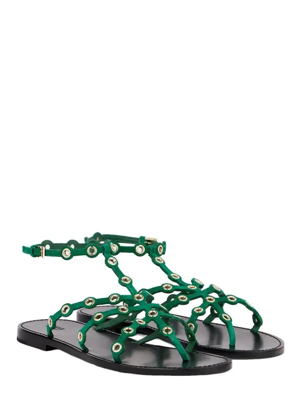 Emilio Pucci Emilio Suede Sandals - Green