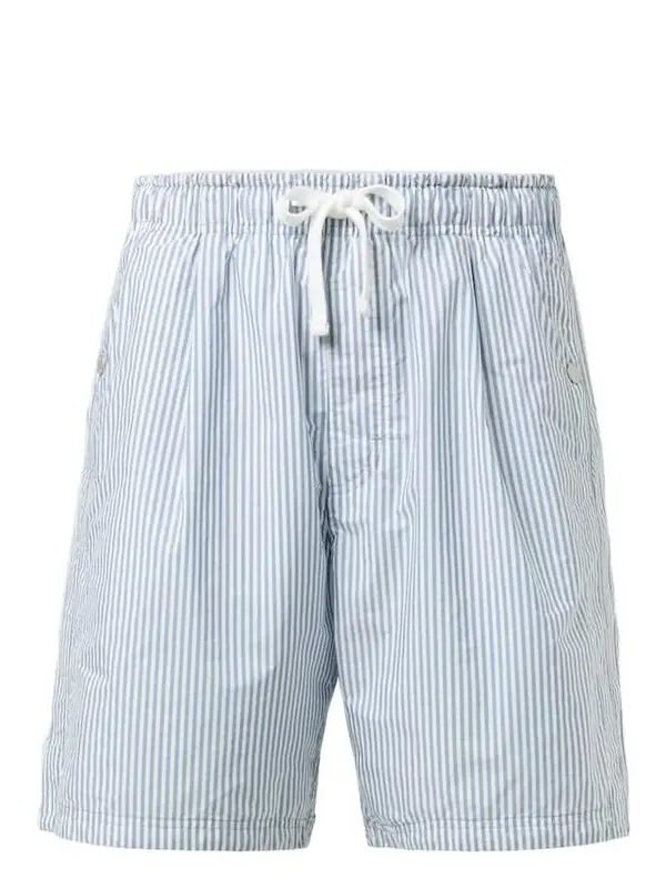 Stone Island Marina Striped Bermuda Shorts - Blue