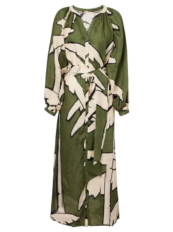 Johanna Ortiz Printed Maxi Dress - Black