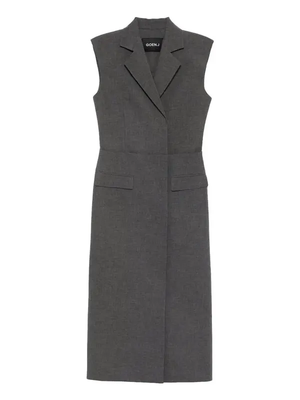Goen.j Layered Panel Blazer Dress - Grey