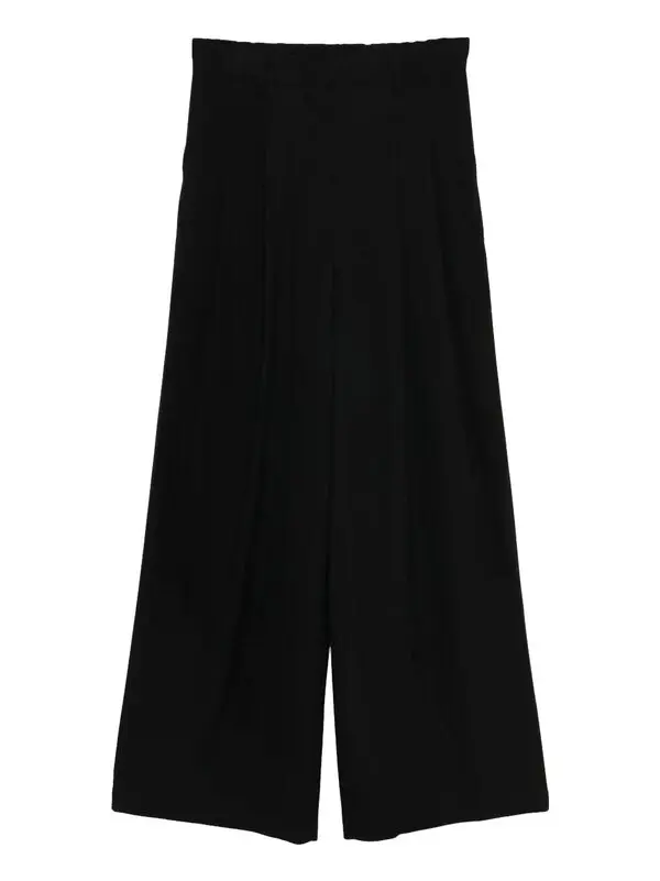 Goen.j Tuck Palazzo Pants - Black
