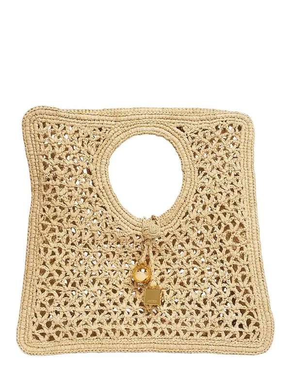 Jacquemus Le Petit Raffia Top-handle Bag - Natural