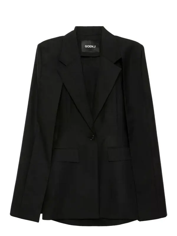 Goen.j Notched-lapel Blazer - Black