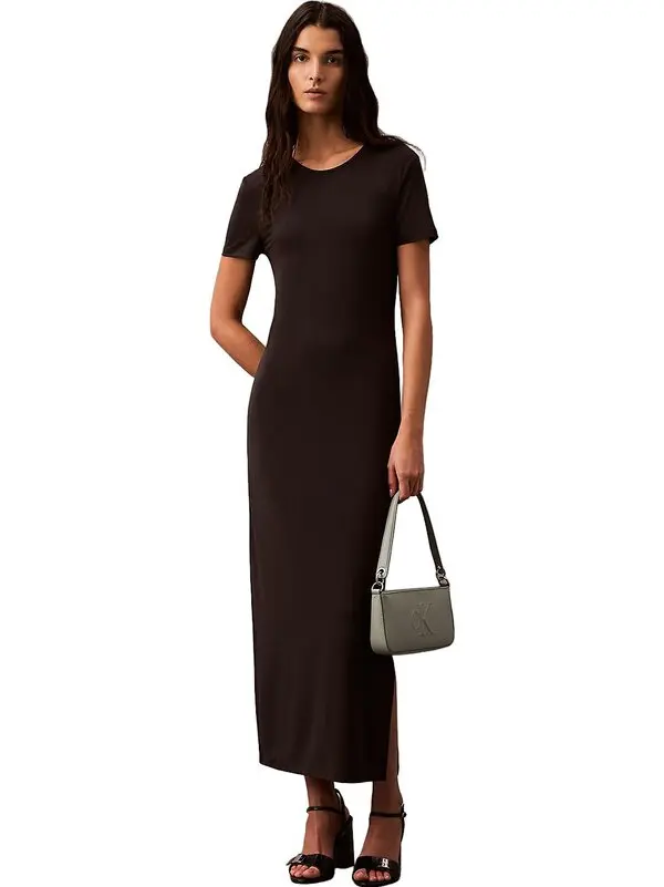 Calvin Klein Second Skin Midi Dress - Black