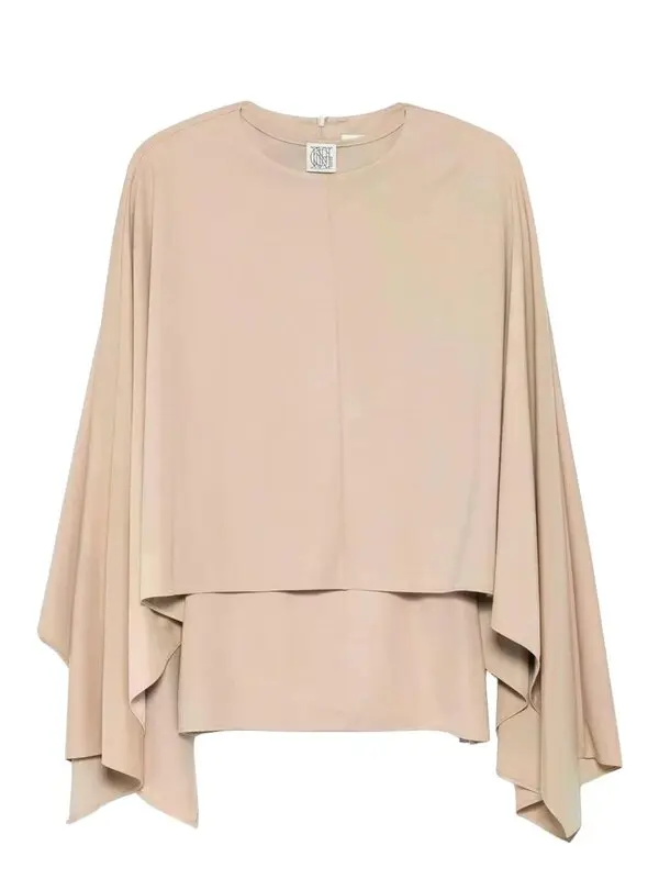Goen.j Draped-cape Tank Top - Neutrals
