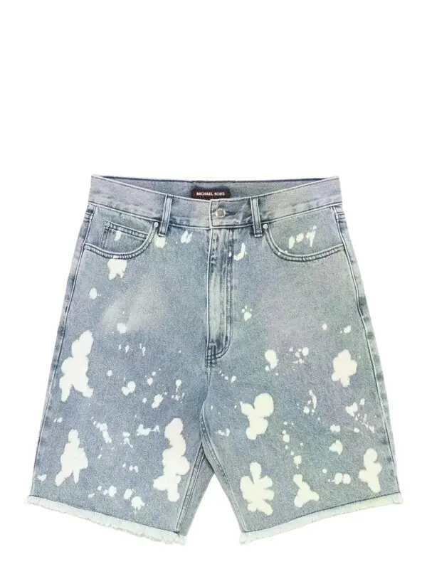 Michael Kors Frayed Denim Shorts - Blue