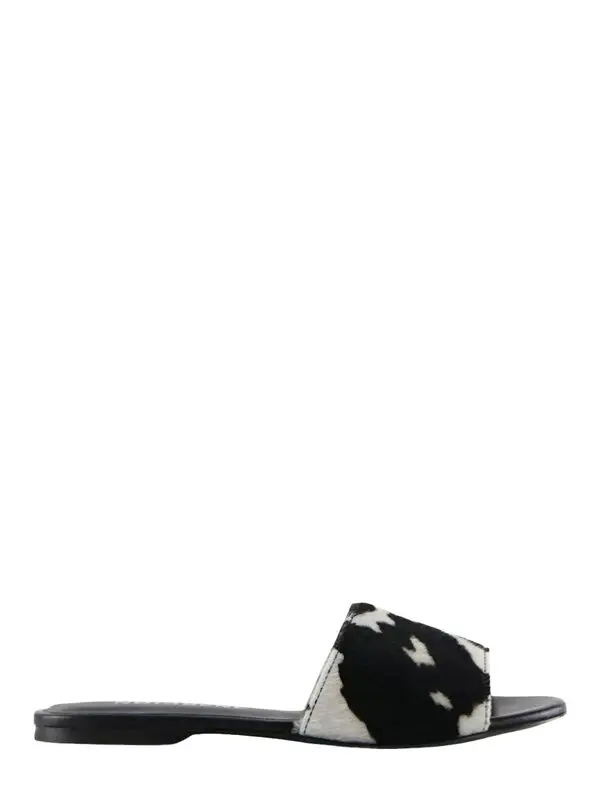 NOTABENE Fiona Cowhide Slide Sandals - Black