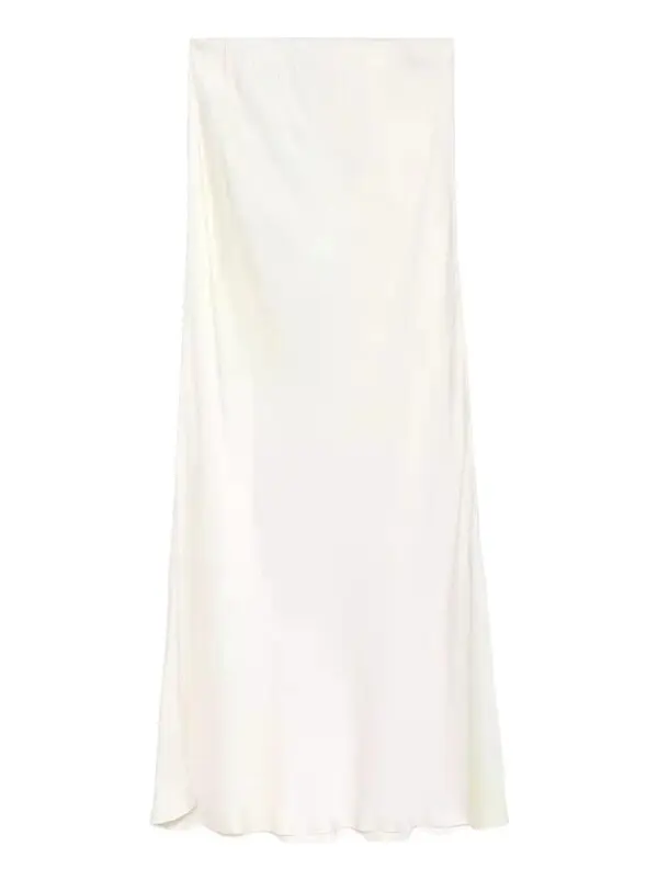 AKEP Satin Maxi Skirt - Neutrals