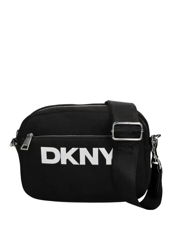 Dkny Logo-print Crossbody Bag - Black
