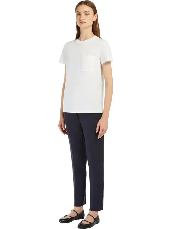 Max Mara Cotton Jersey T-shirt - Optical White