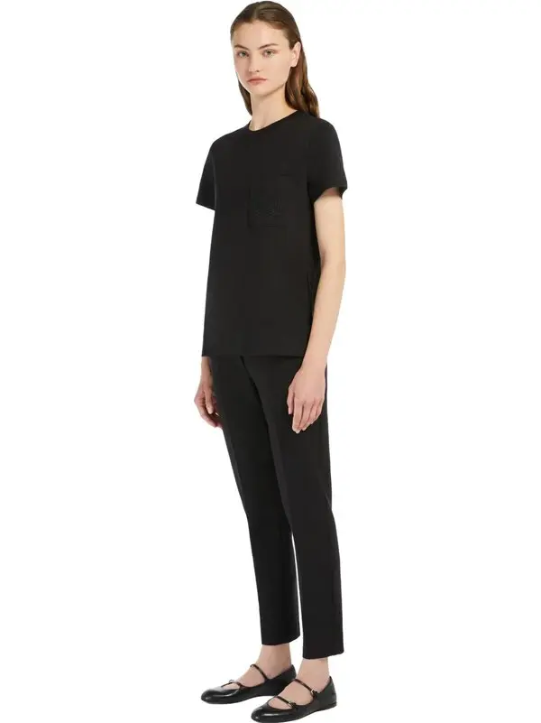 Max Mara Cotton Jersey T-shirt - Black