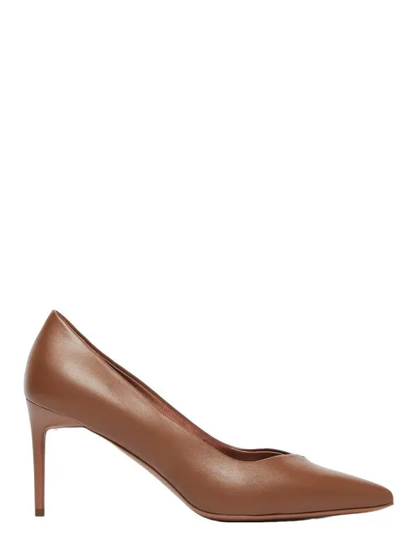 Max Mara Nappa Leather Court Shoes - Tobacco
