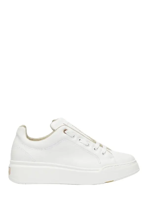 Max Mara Leather Sneakers - Optical White