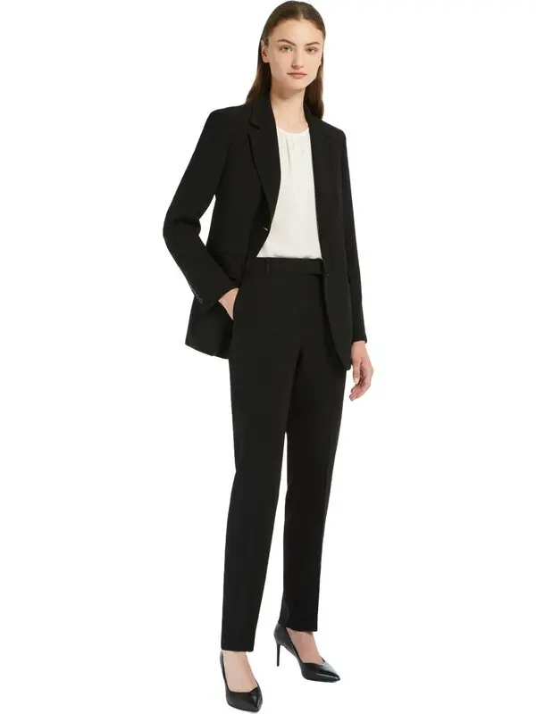 Max Mara Straight-fit Cady Trousers - Black