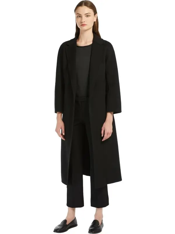 Max Mara Stretch Cotton-blend Trousers - Black