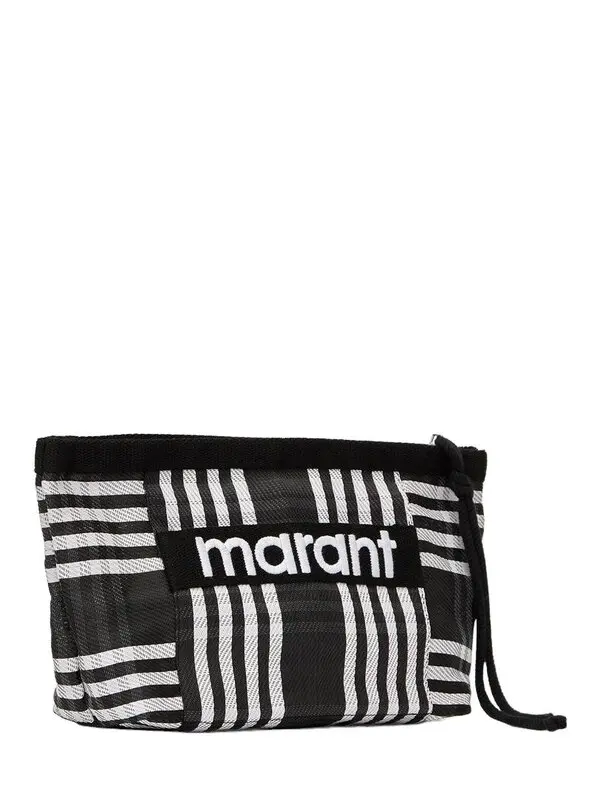 Isabel Marant Powden Clutch - Black/white