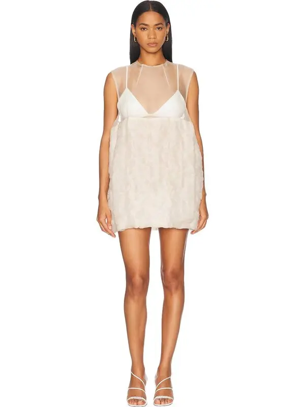 Khaite Blair Mini Dress - Natural
