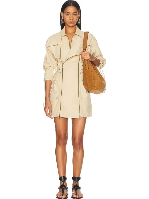 Isabel Marant Izarra Mini Dress - Ecru