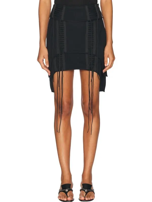 Helmut Lang Aviator Skirt - Black