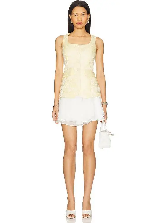 Amanda Uprichard Lilibet Dress In . Also - Lemon