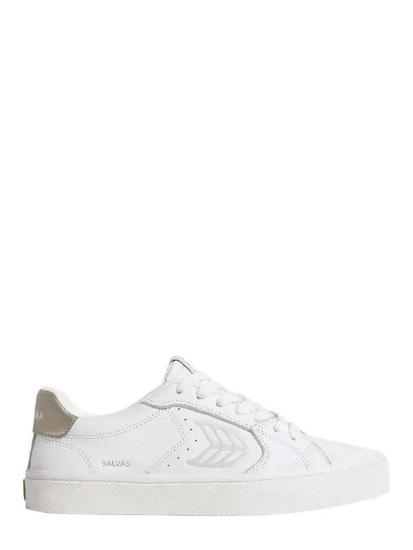 Cariuma Salvas Premium Leather Sneakers - White/metallic Gold & Ice