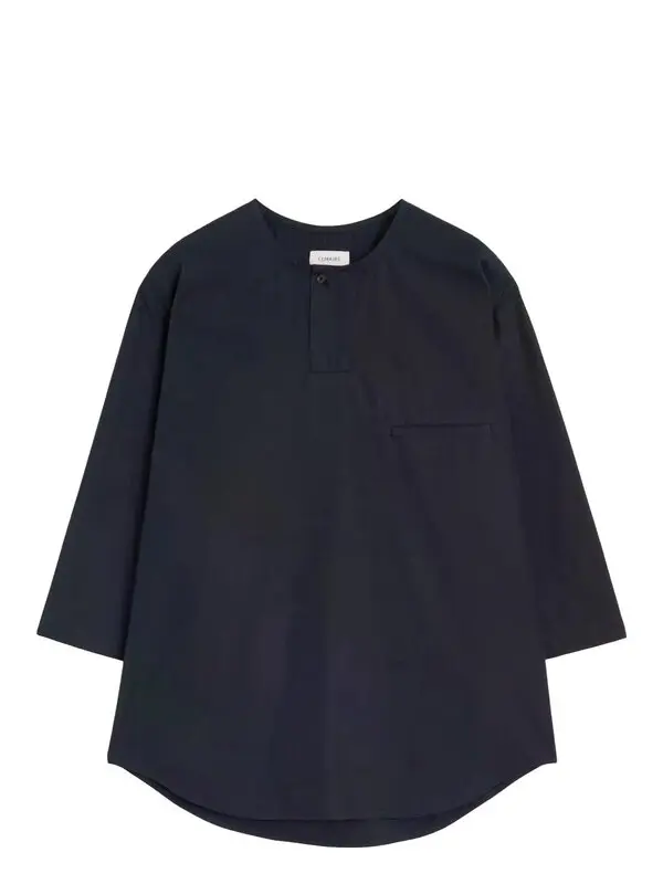 LEMAIRE Henley Shirt - Black