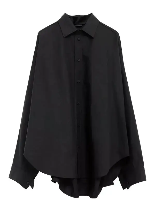 Balenciaga Lace-up Shirt - Black