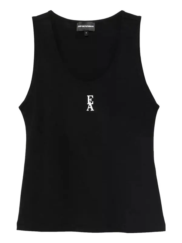 Emporio Armani Logo-print Tank Top - Black
