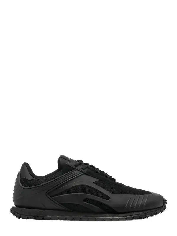 Emporio Armani Panelled Sneakers - Black