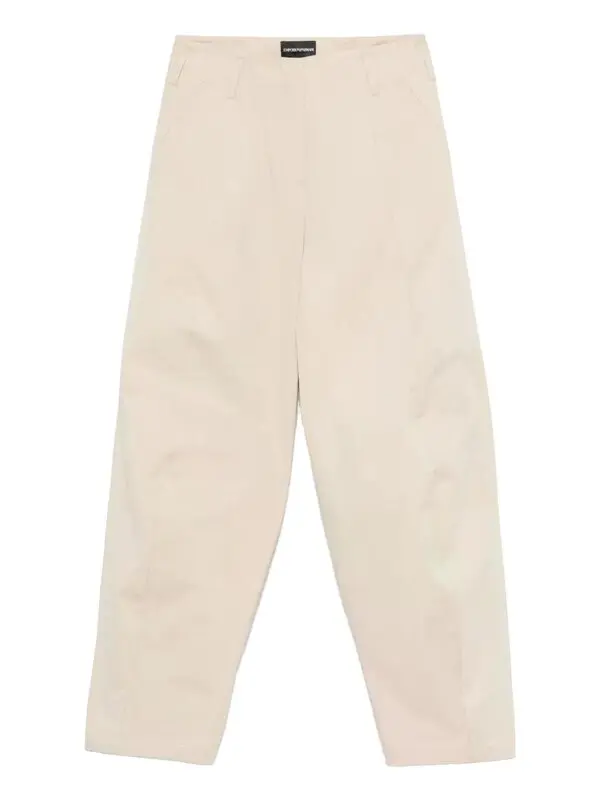 Emporio Armani Raised-seam Trousers - Neutrals