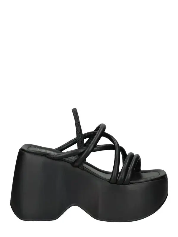 VIC MATIE 110mm Platform Sandals - Black
