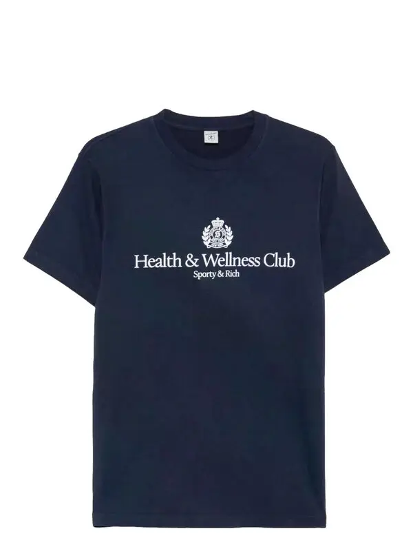 SPORTY & RICH H&w Crest T-shirt - Blue