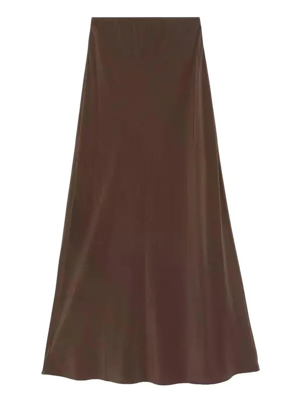 Matteau Bias Midi Skirt - Brown