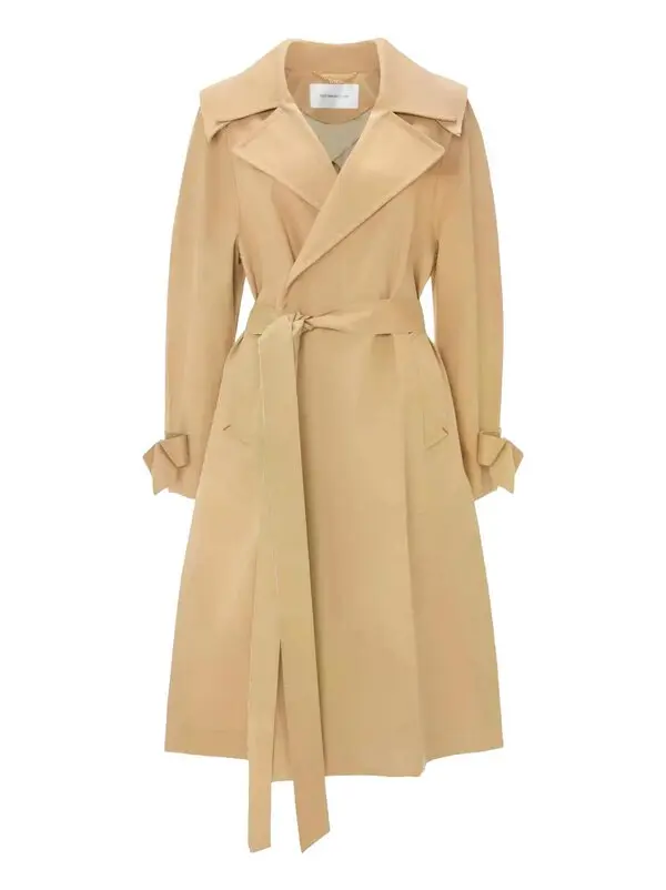 Victoria Beckham Raglan Belted Trench Coat - Neutrals