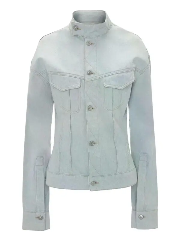 Victoria Beckham Sculptural Denim Jacket - Blue