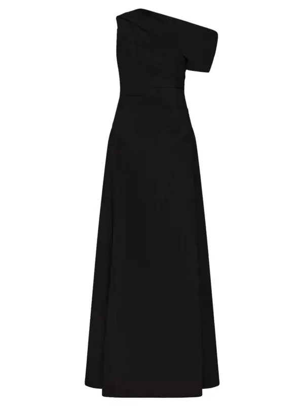 Rachel Gilbert Asymmetrical Evening Dress - Black