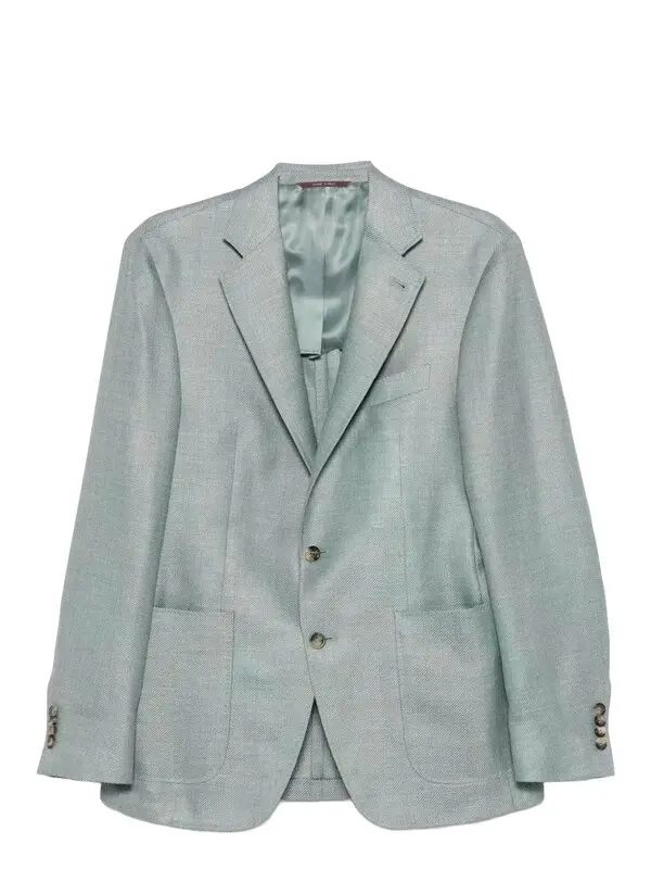 Canali Interwoven Blazer - Blue