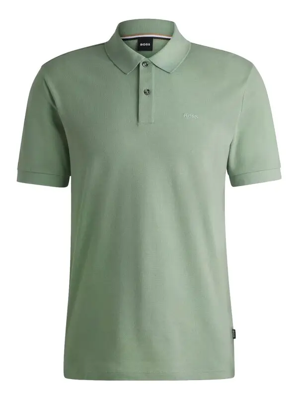 BOSS Cotton Polo Shirt - Green