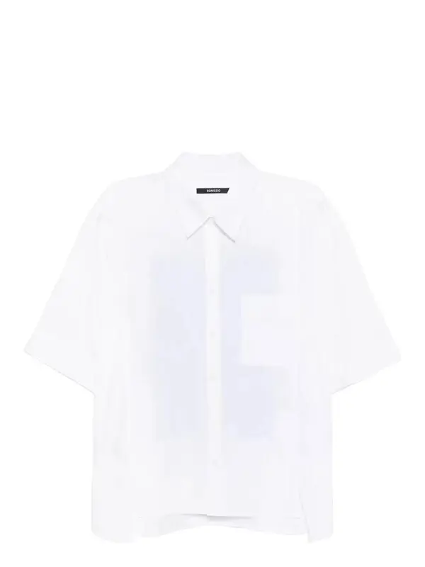 SONGZIO Embroidered Shirt - White