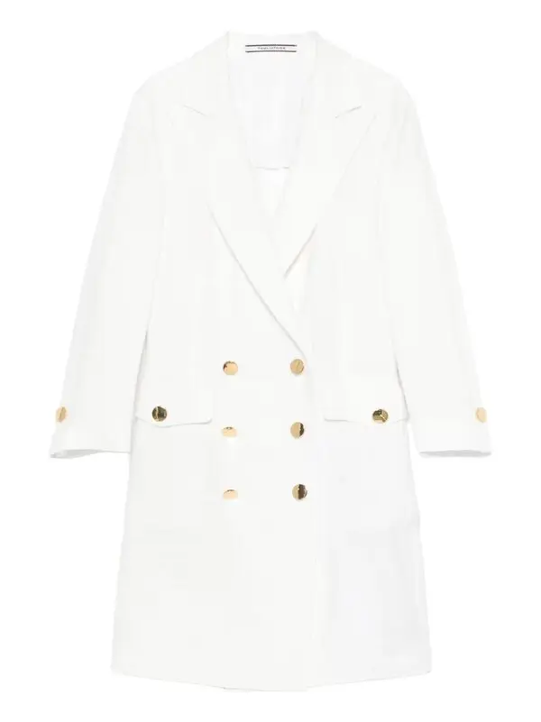 Tagliatore Double-breasted Coat - White
