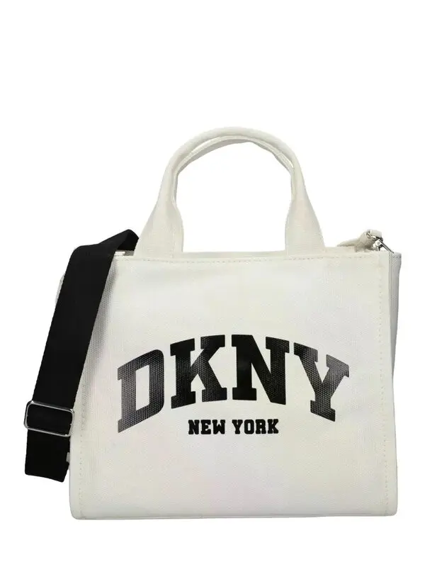 Dkny Logo Tote - White