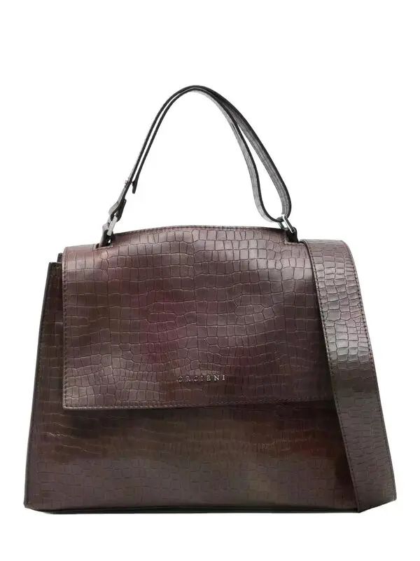 ORTIGNI Sveva Medium Tote Bag - Brown