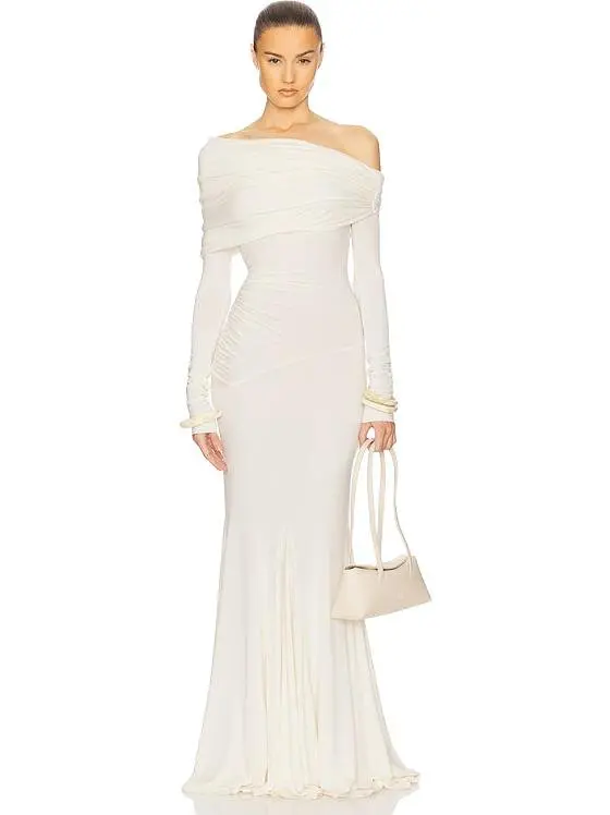 HELSA The Lotta Dress - Cream