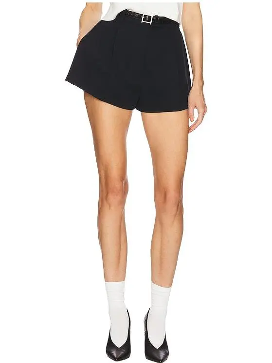 HELSA The Heavy Crepe Flirt Short - Black